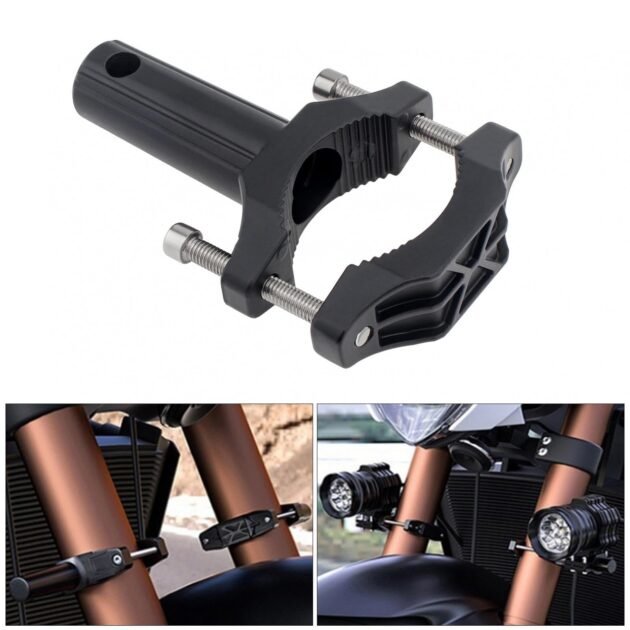 HJG Mounting Clamps Leg Guard Fork Clamps For Fog Lights Universal ...